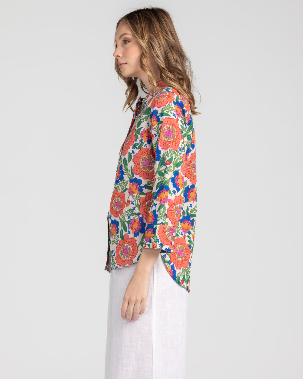 Coco Shirt - White Guilia – Boom Shankar